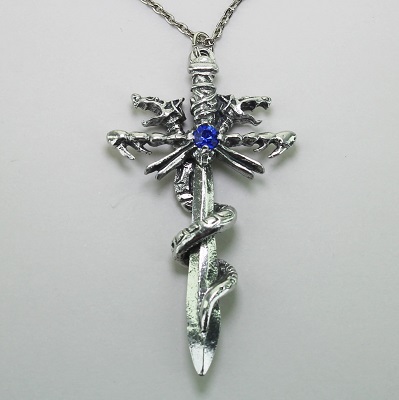 Celtic Norse Snake Caduceus Sword Necklace – Cool Aussie Gifts